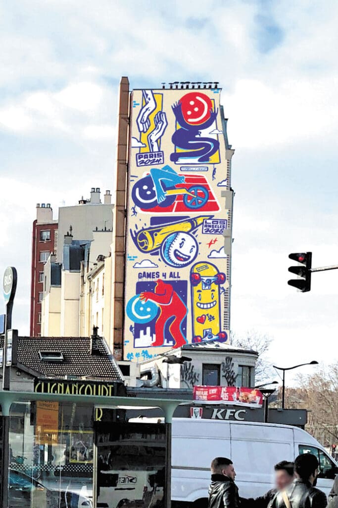 First artistic signs of LA Olympics take shape – in Paris. | Alive! News